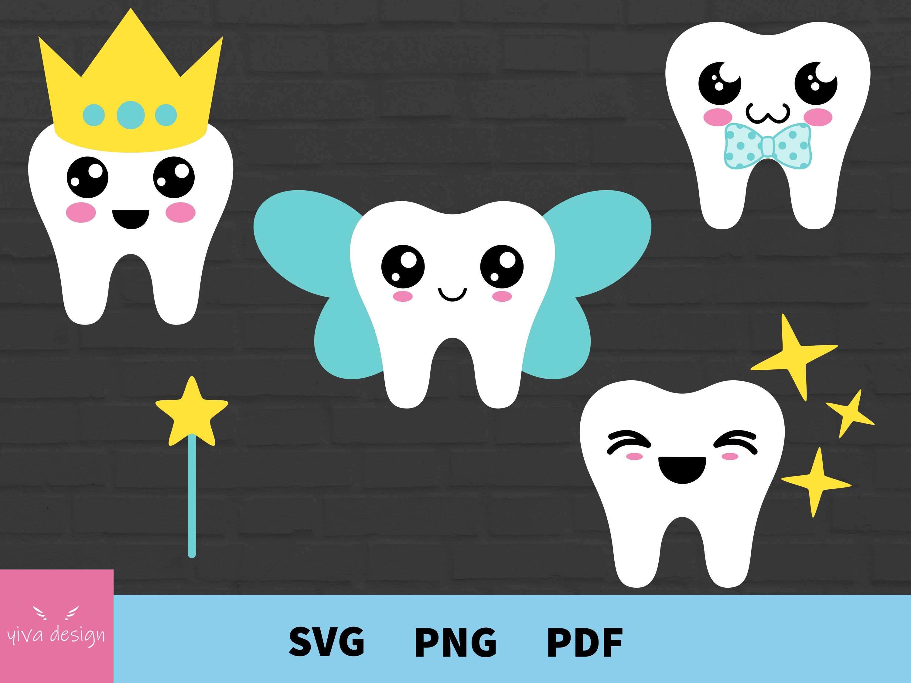 Tooth Fairy Svg Bundle Tooth Fairy Svg Tooth With Bow Svg - Etsy