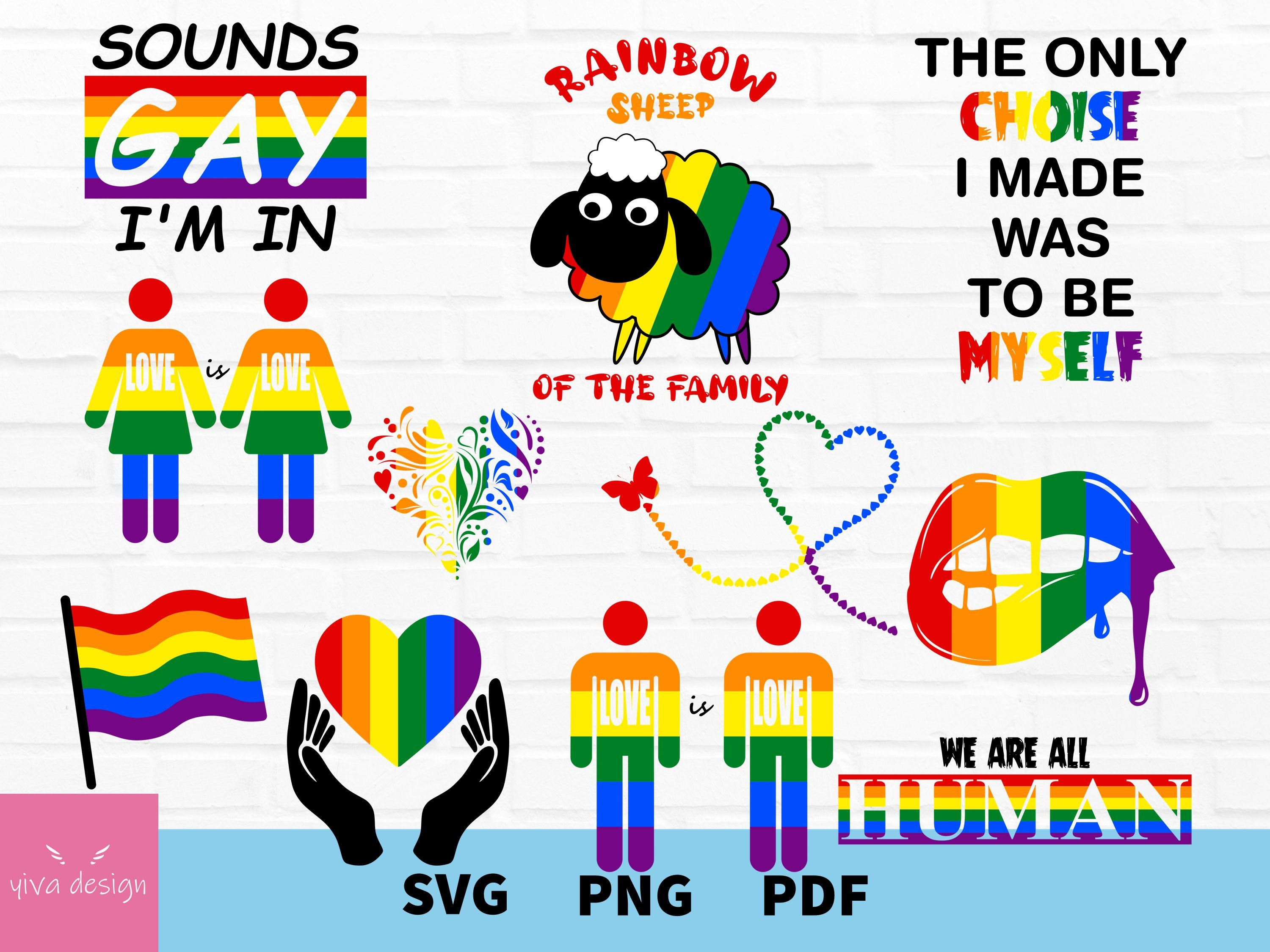 Gay Pride Svg Bundle Pride Svg Lgbt Svg Gay Pride Svg Etsy