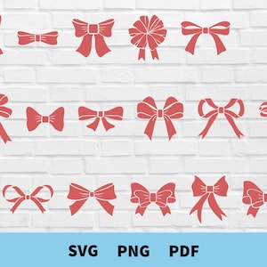 16 Ribbon Bow Svg Bundle, Ribbon Svg, Bow Svg, Present Svg, Bow Tie Svg ...