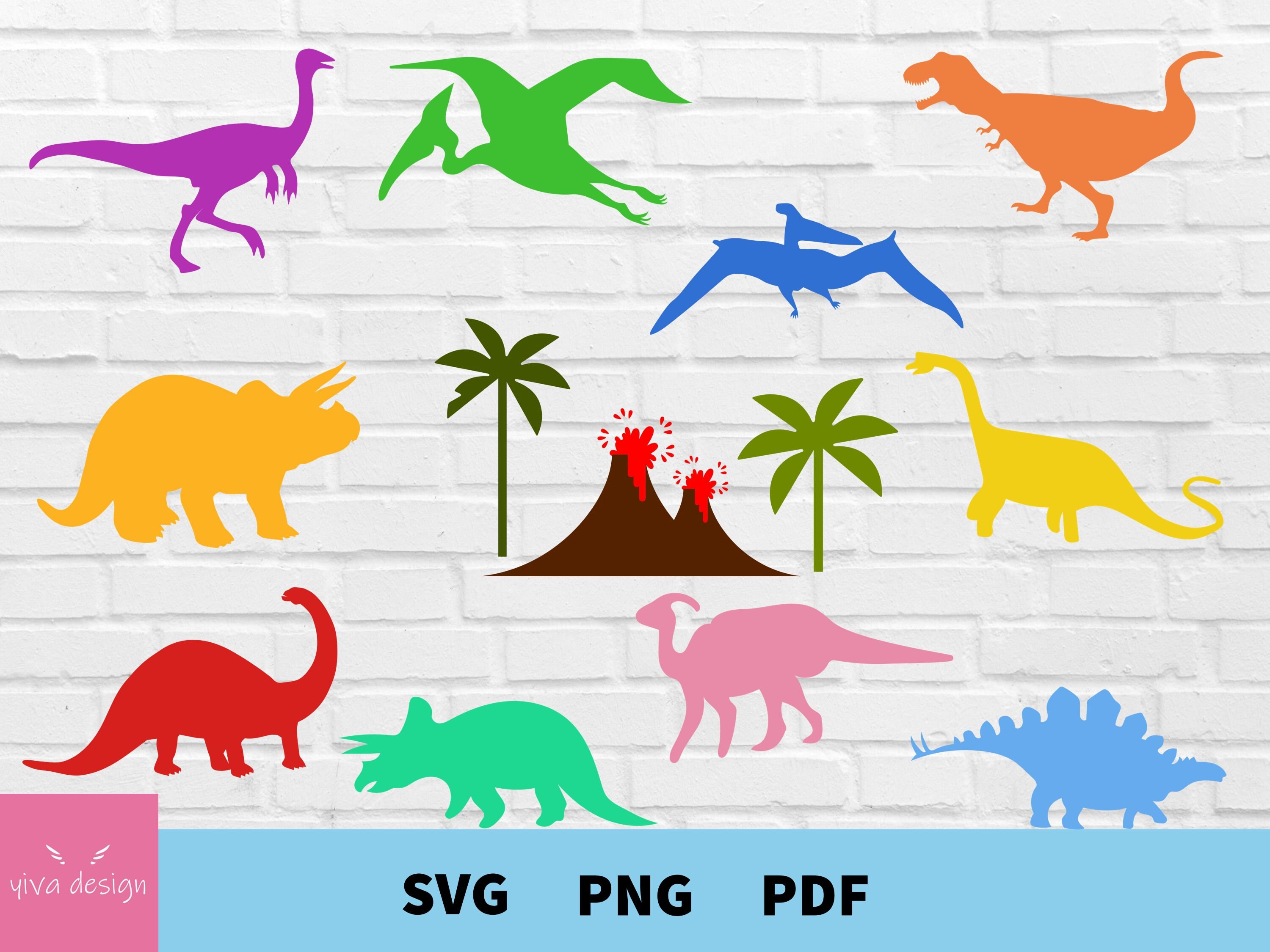 Dinosaur Svg Dinosaur Svg Bundle Dinosaur Svg Files for - Etsy