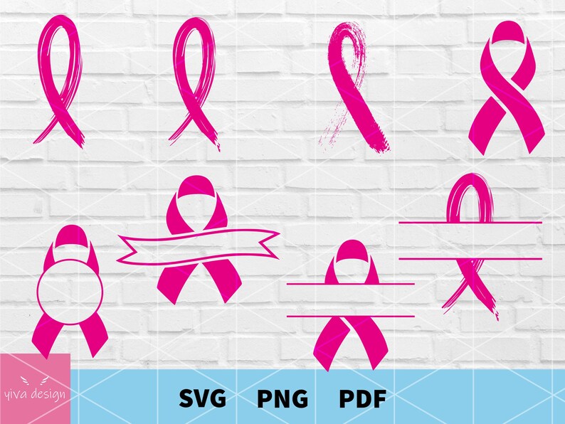 Cancer Ribbon Svg Bundle Cancer Ribbon Svg Awareness Ribbon - Etsy
