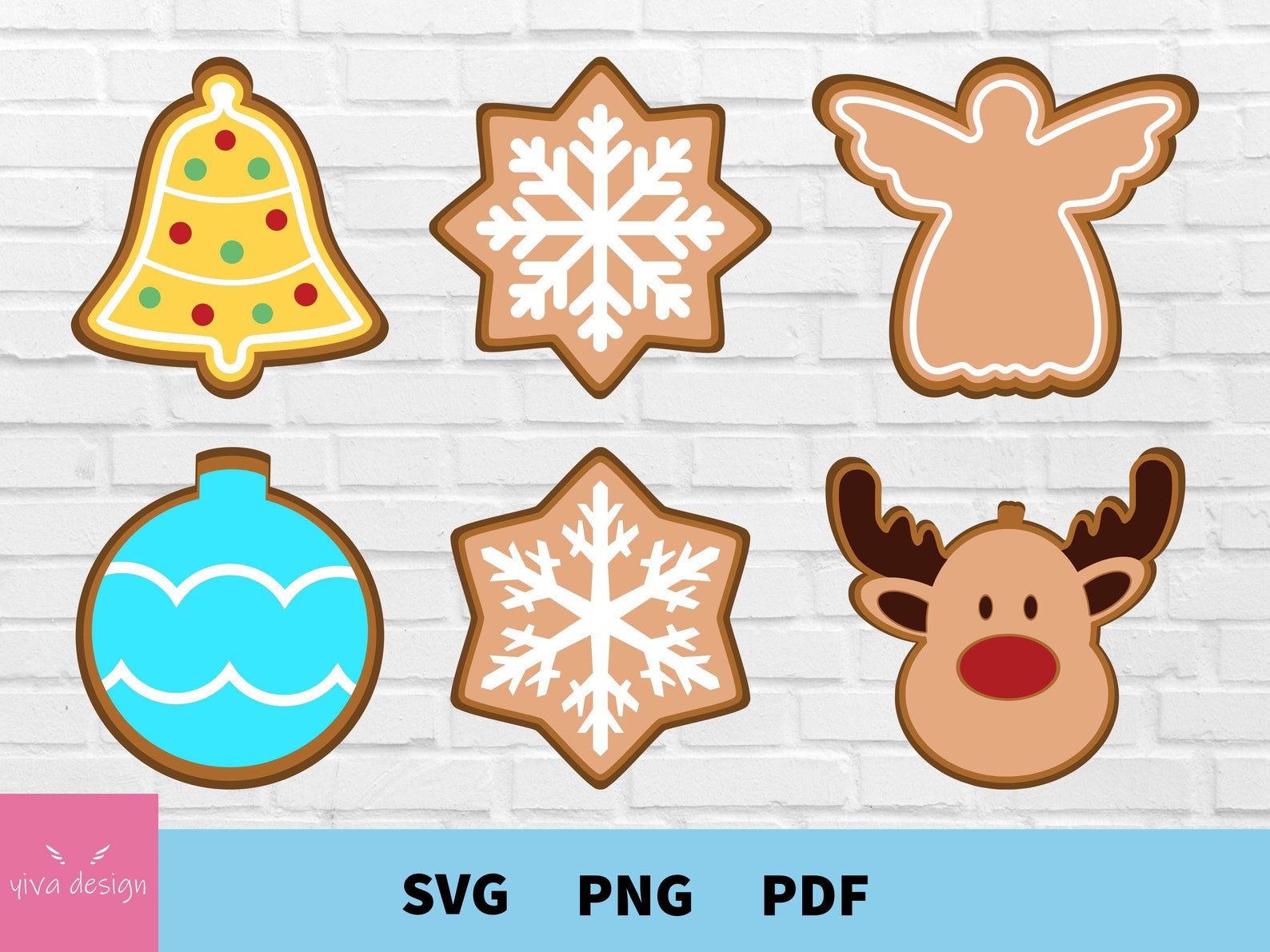 Christmas Cookies Svg Png Cut Files for Cricut Silhouette - Etsy