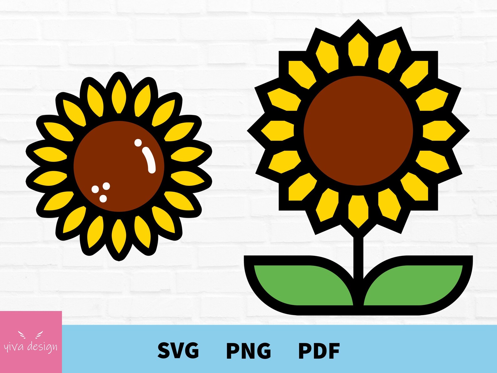 Sunflower Svg Sunflowers Svg Sunflower Bundle Svg Split | Etsy