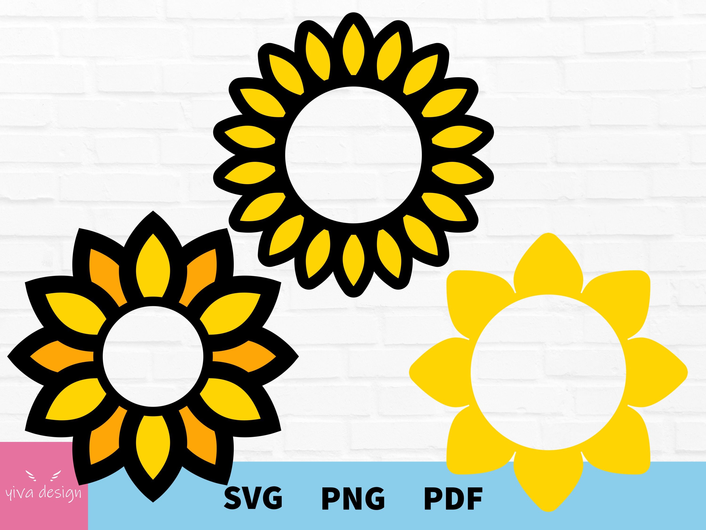 Sunflower Svg Sunflowers Svg Sunflower Bundle Svg Split | Etsy