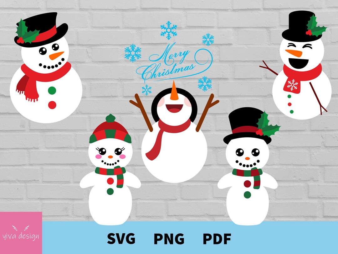 Snowman Svg Bundle, Layered Snowman Svg, Snowman Cut File for Cricut ...