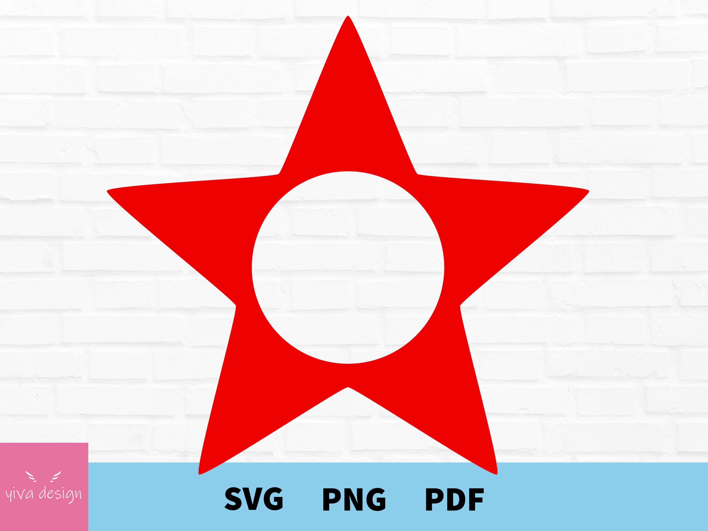 4th of July Svg Star Svg Star Monogram Svg Split Star Svg - Etsy