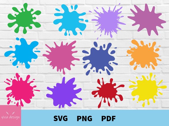 Paint Splatter Svg Bundle Paint Splats Svg Paint Svg Splash - Etsy UK