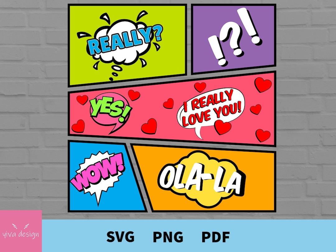 Comic Con Svg, Valentine's Day Svg, I Love You Svg, Comics Svg, Anime ...