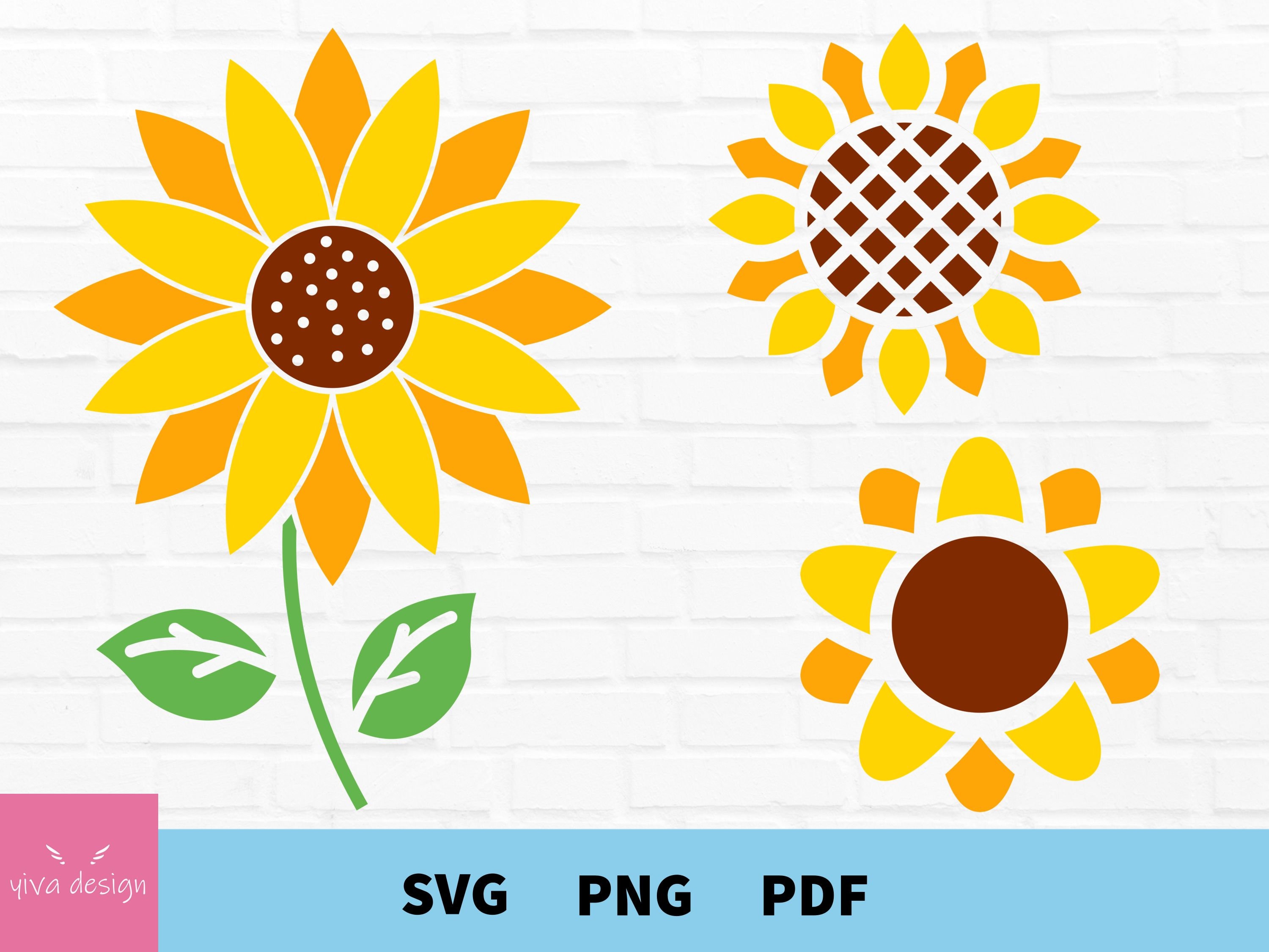 Sunflower Svg Sunflowers Svg Sunflower Bundle Svg Split - Etsy