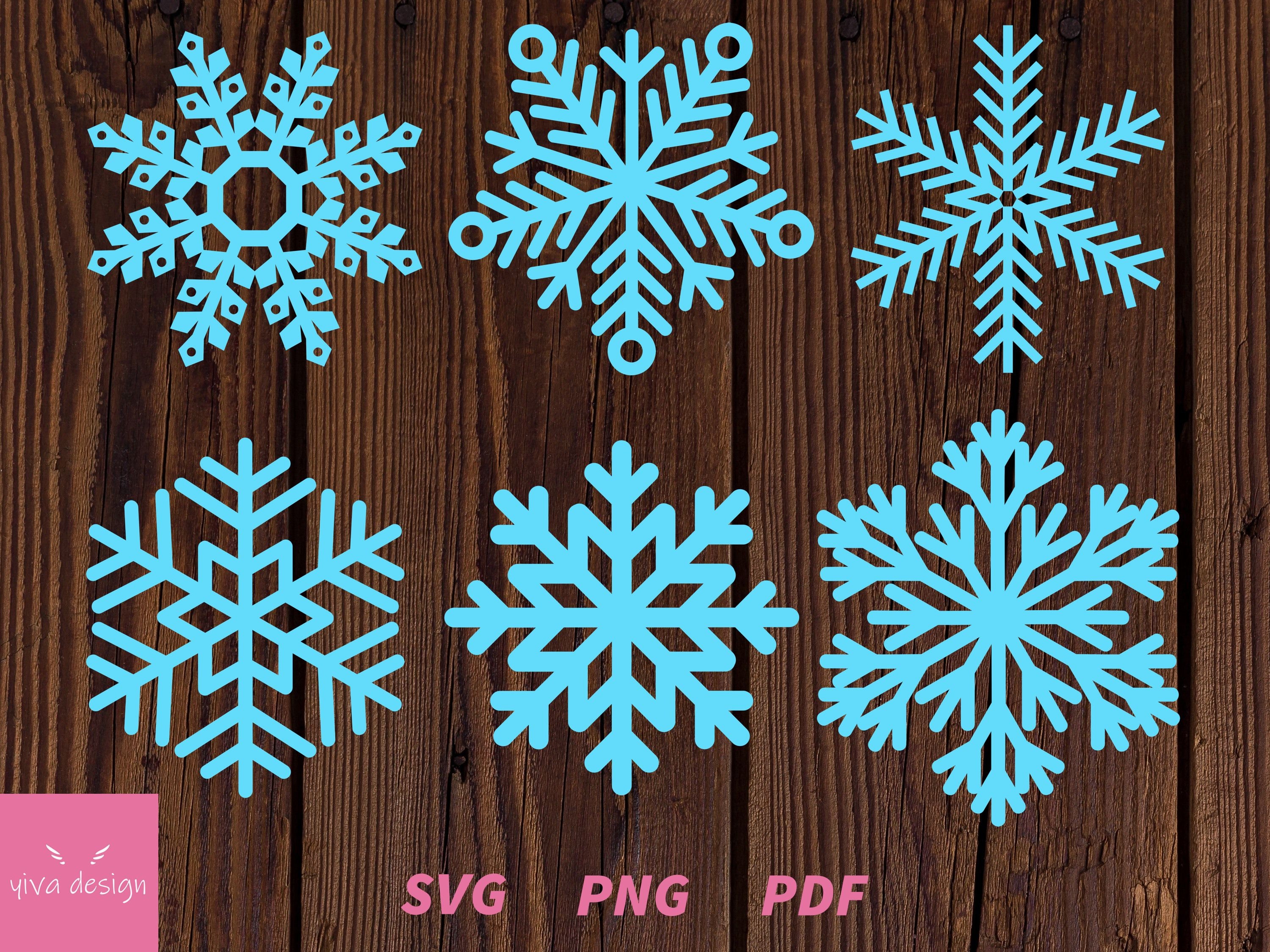 Snowflake Svg Snowflake Svg Bundle Snowflake Clipart - Etsy