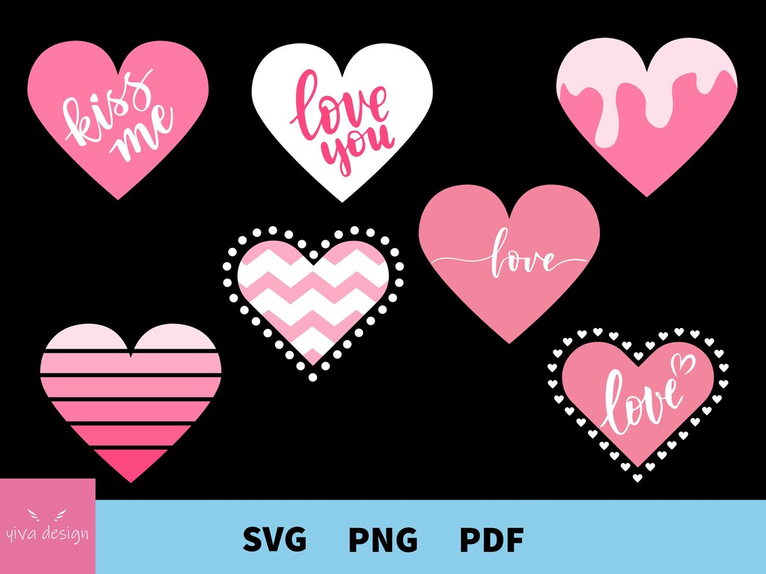 Heart Svg Bundle, Heart Svg, Hearts Svg, Love Svg, Heart Cut Files, Heart Icon, Doodle Svg, Open ...