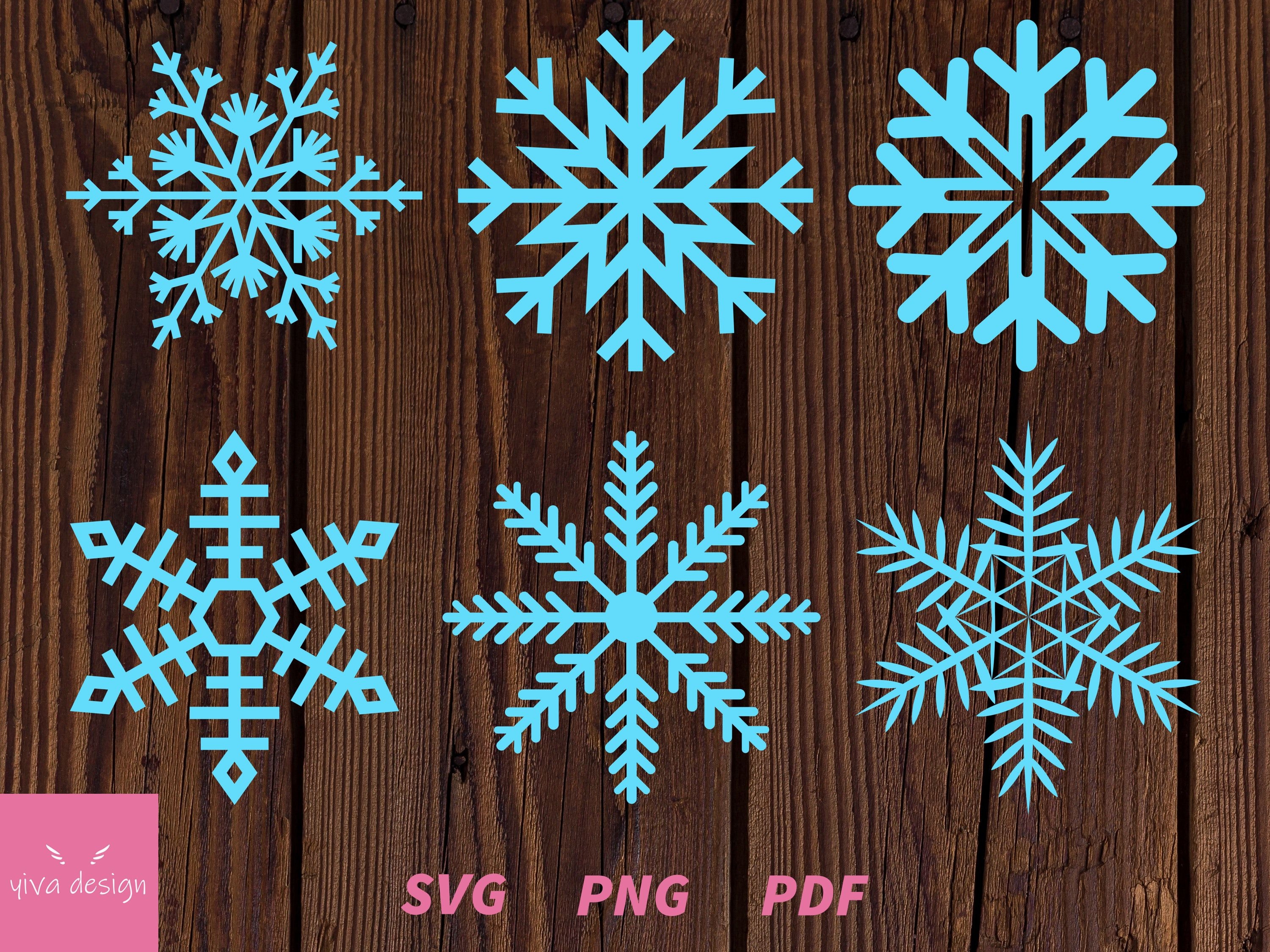 Snowflake Svg Snowflake Svg Bundle Snowflake Clipart | Etsy