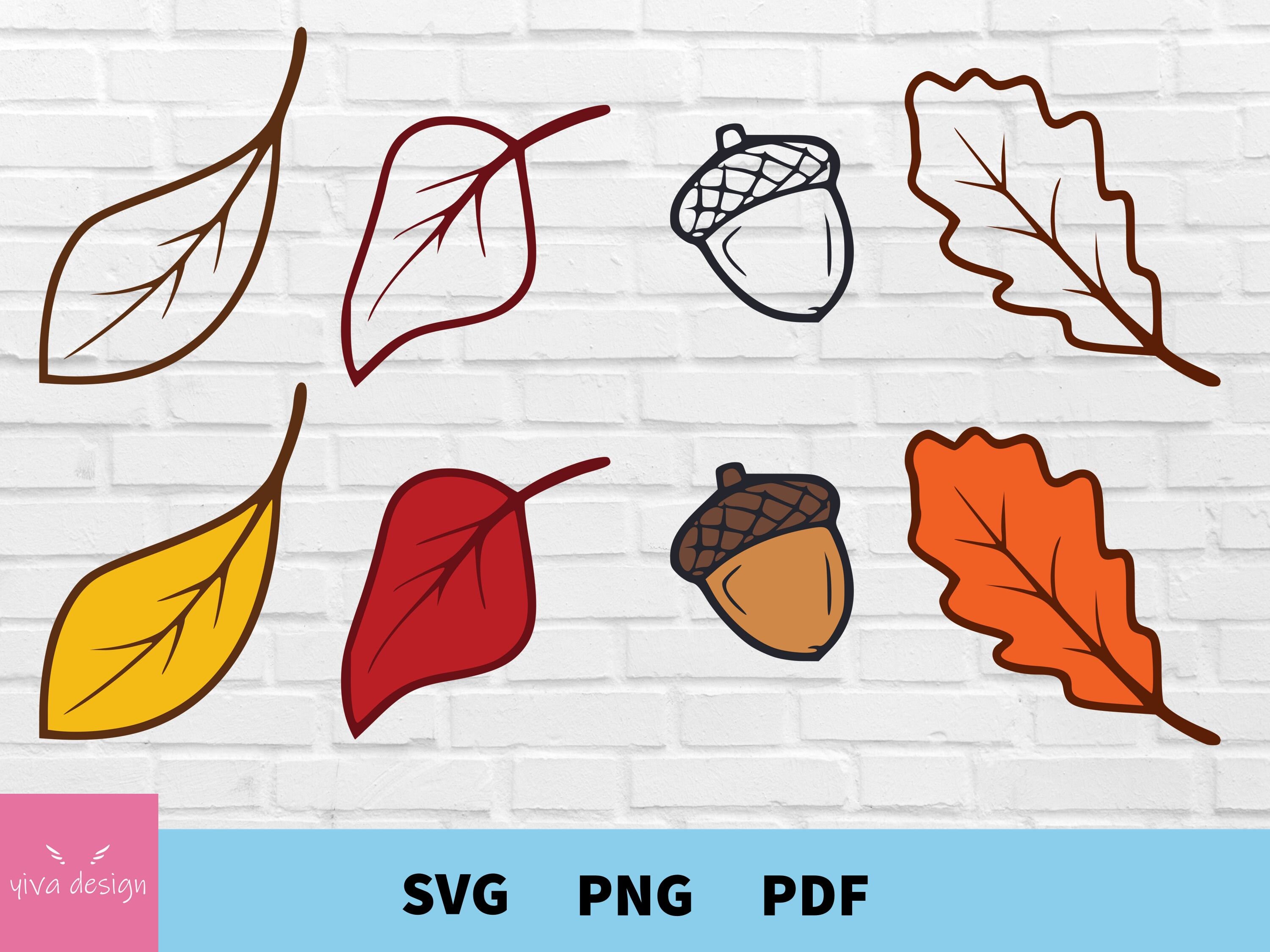 Fall Leaves Svg Autumn Leaves Svg Commercial Use Svg Fall | Etsy