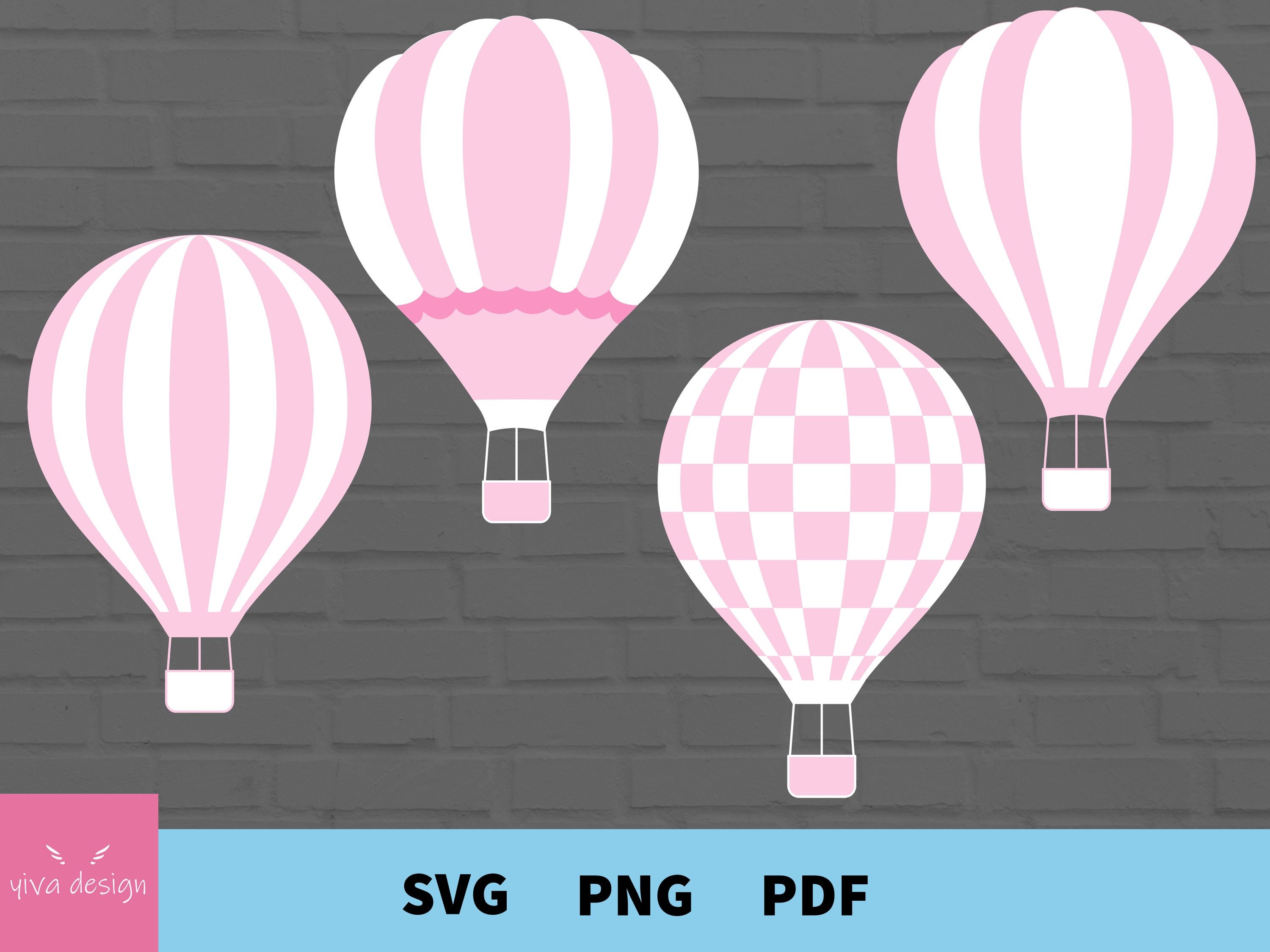 Pink Hot Air Balloon Clip Art