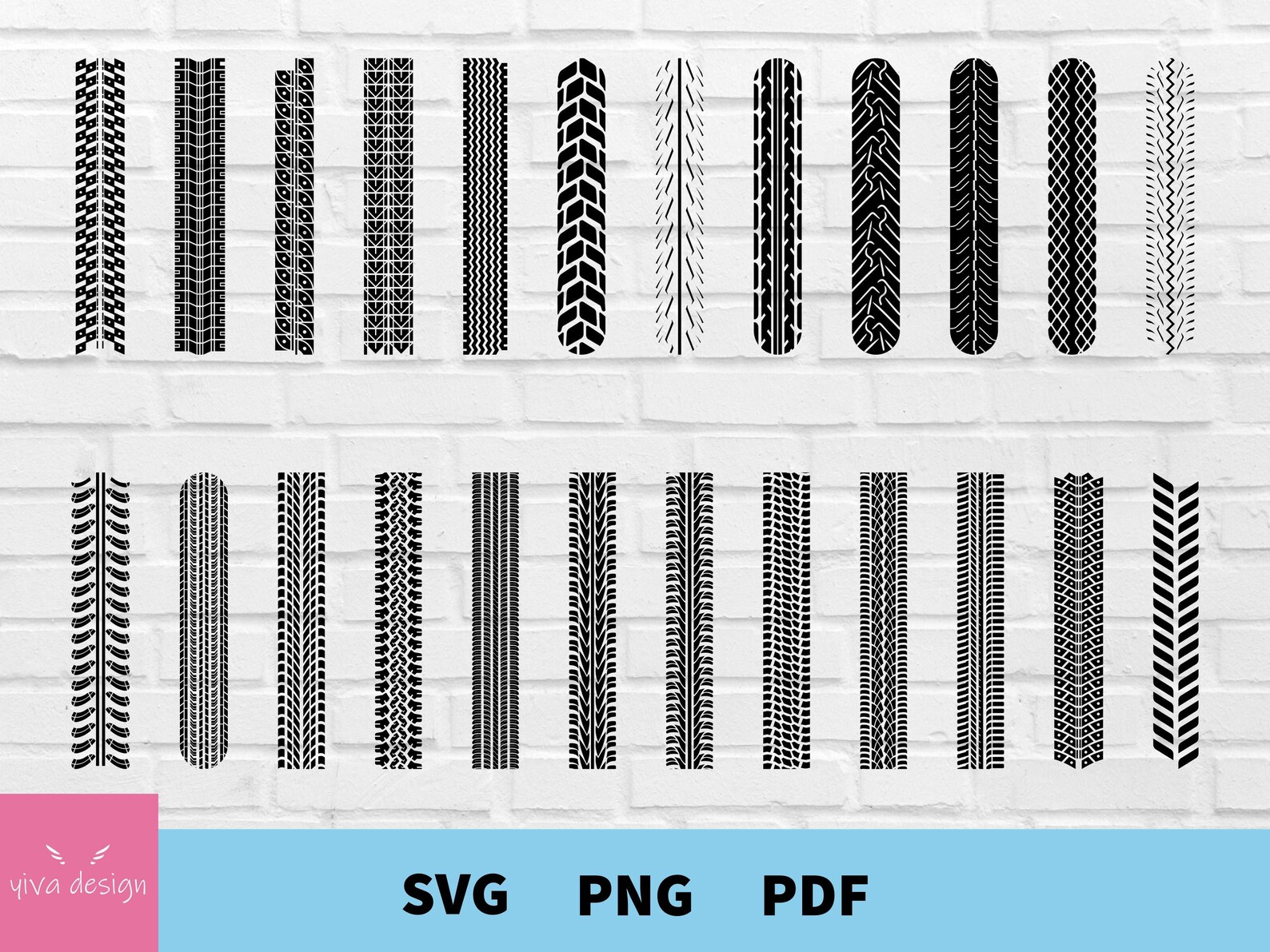 23 Tire Track Svg Bundle Tire Tread Svg Off Road Svg Tire - Etsy France