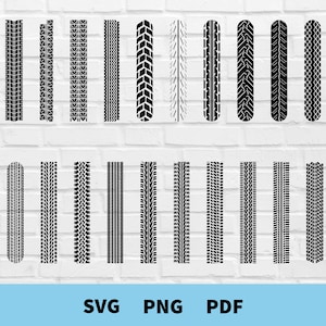 23 Tire Track Svg Bundle, Tire Tread Svg, Off Road Svg, Tire Tracks Cut ...