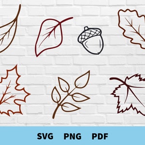 Fall Leaves Svg Autumn Leaves Svg Commercial Use Svg Fall | Etsy