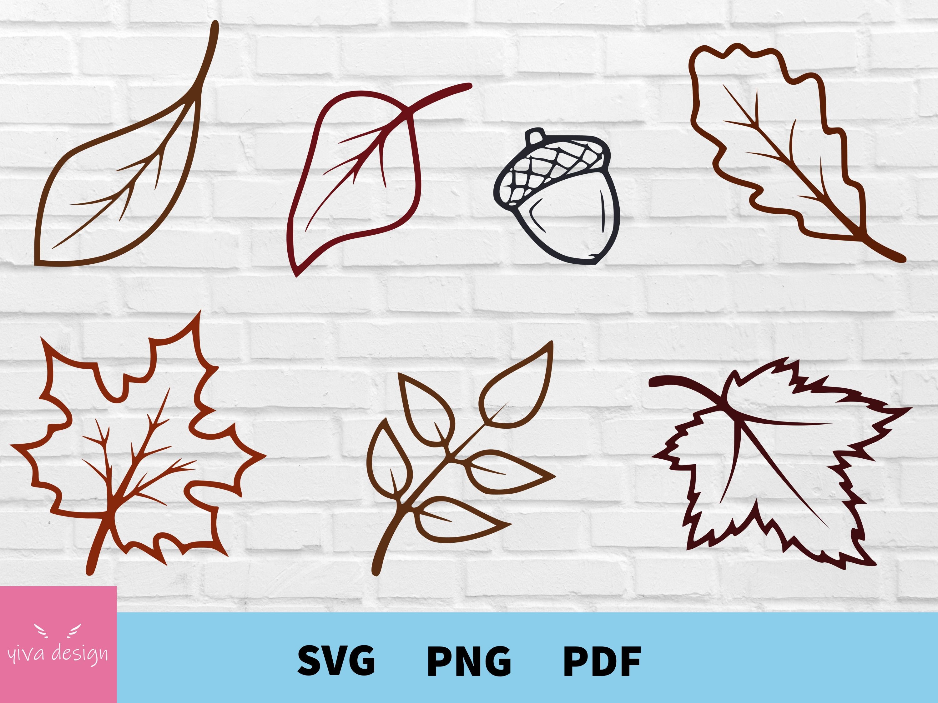 Fall Leaves Svg Autumn Leaves Svg Commercial Use Svg Fall | Etsy