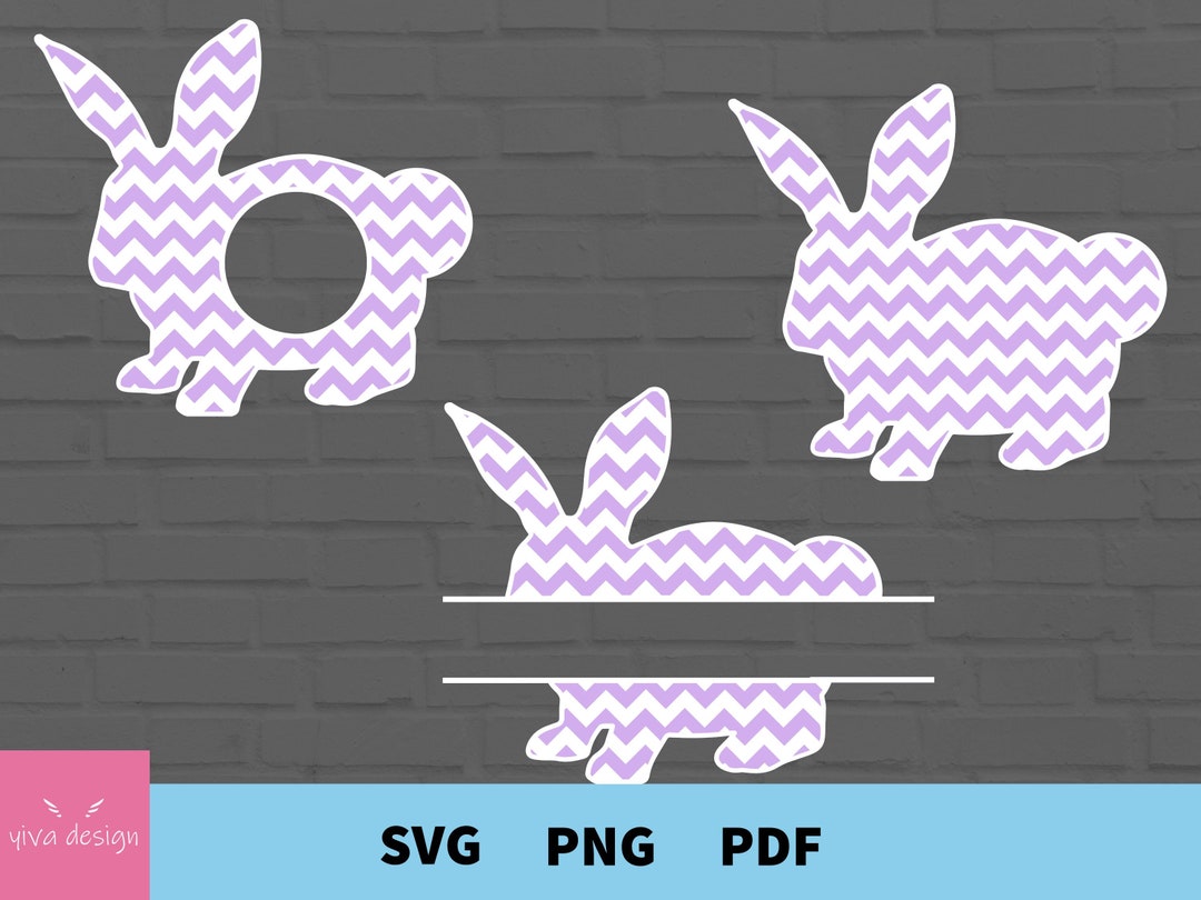 Easter Bunny Svg, Bunny Svg, Easter Monogram Svg, Bunny Monogram Svg ...
