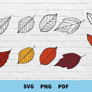Fall Leaves Svg Autumn Leaves Svg Commercial Use Svg Fall - Etsy