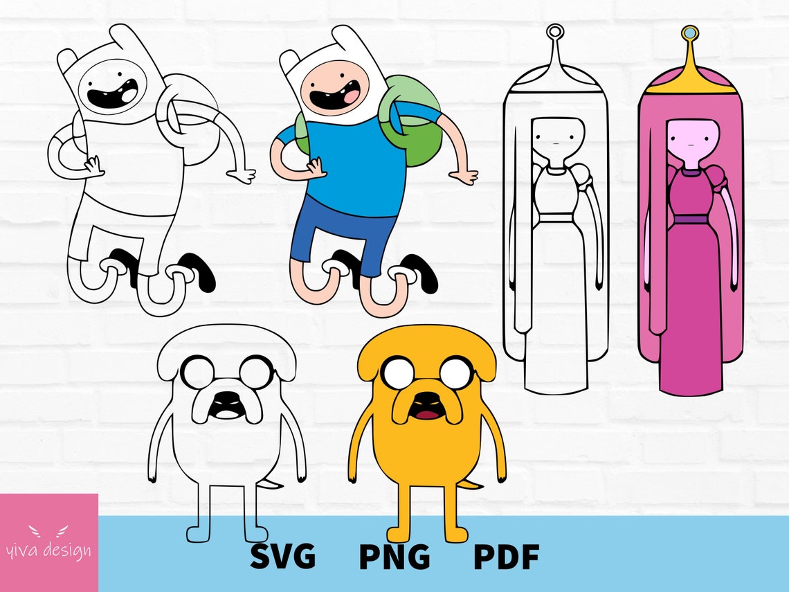 Adventure Time Svg Adbenture Time Clipart Adventure Times | Etsy