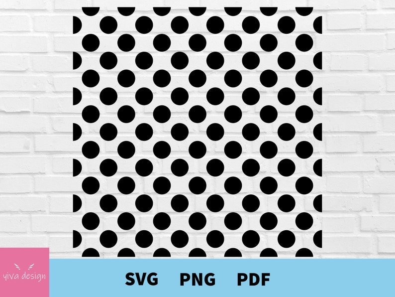 Polka Dot Pattern Svg Seamless Polka Dot Pattern Cut Files - Etsy