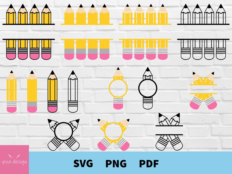 Pencil Svg Bundle Pencil Svg Pencil Cut File for Cricut - Etsy Canada