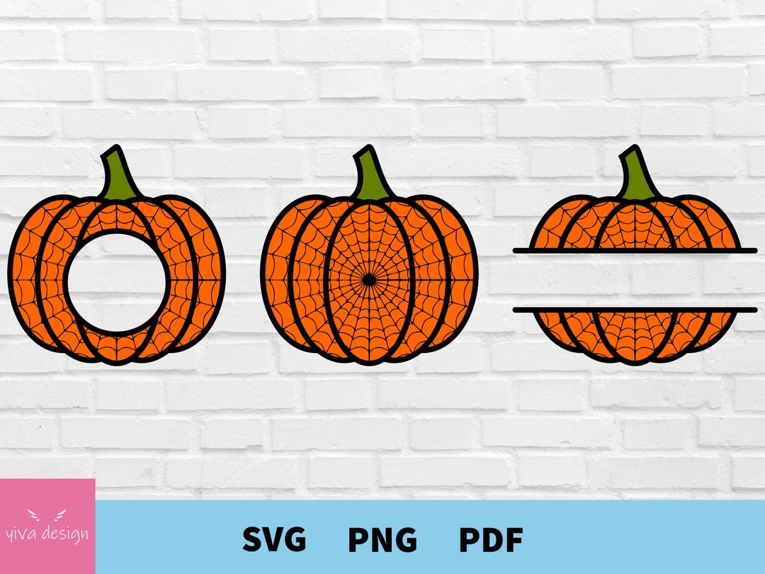 Pumpkin Monogram Frame Svg Bundle Pumpkin Svg Bundle Fall - Etsy