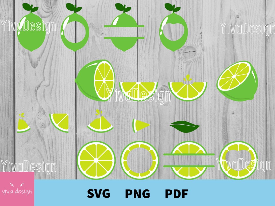 Lime Svg, Limes Slice Svg, Lime Clipart, Lemonade Svg, Fruit Svg, Lime ...