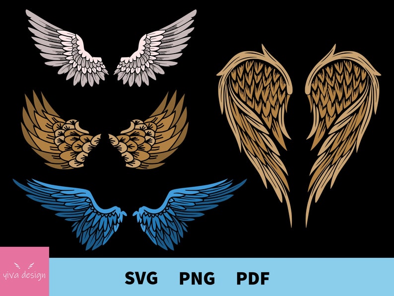 20 Angel Wings Svg Bundle Angel Wings Svg Angel Wing Svg - Etsy