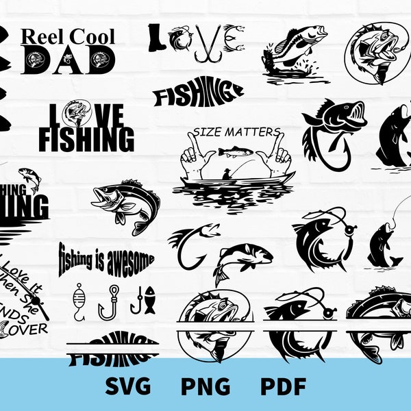 Bass Fish Svg - Etsy