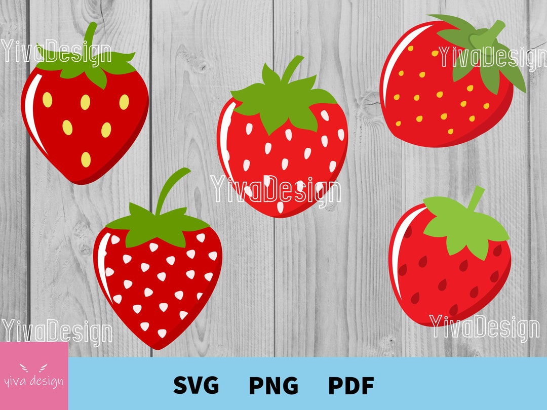 Strawberry Svg Strawberry Svg Bundle Strawberry Fruit Svg - Etsy