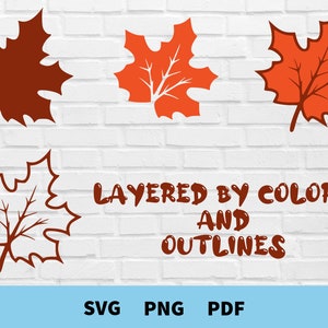 Fall Leaves Svg Autumn Leaves Svg Commercial Use Svg Fall | Etsy