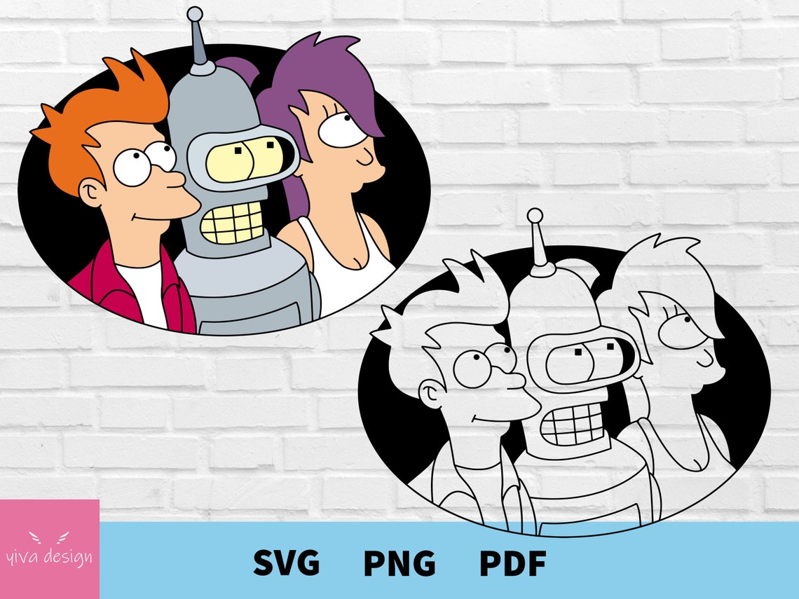 Futurama Svg Futurama Svg Bundle Bender Svg Fry Svg Planet | Etsy