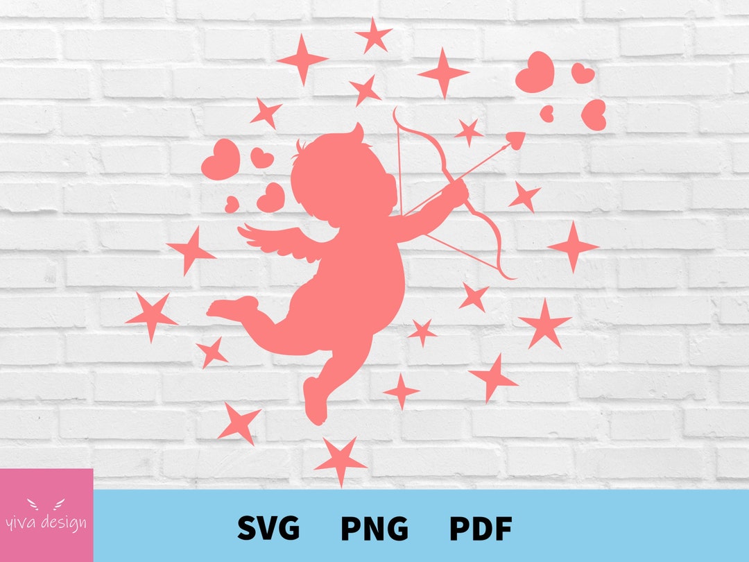 Cupid Svg Bundle, Cupid Svg, Cupid Clipart, Cupid Silhouette ...