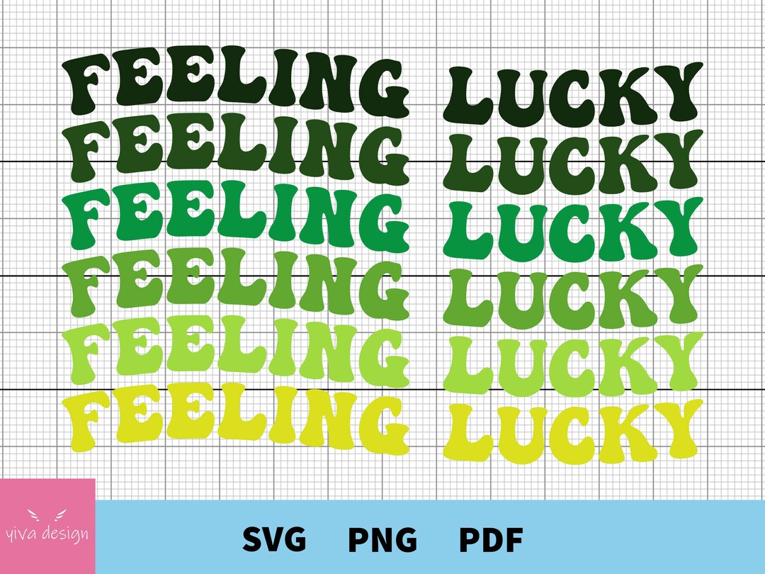 Feeling Lucky St Patricks Svg, Png, Retro St Patricks Day Svg, Cut File ...