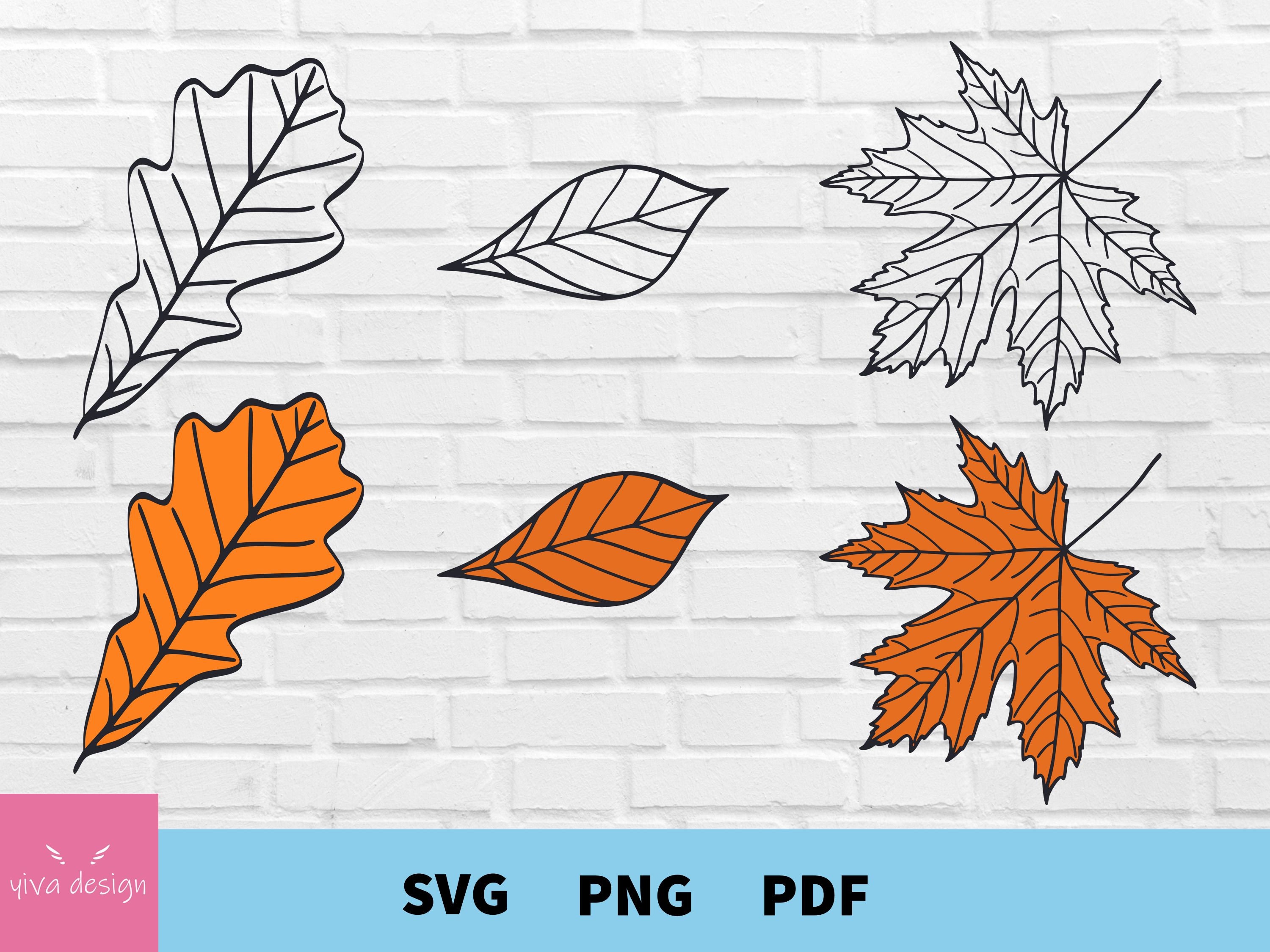 Fall Leaves Svg Autumn Leaves Svg Commercial Use Svg Fall - Etsy