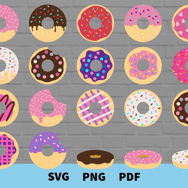 Donut Svg - Etsy