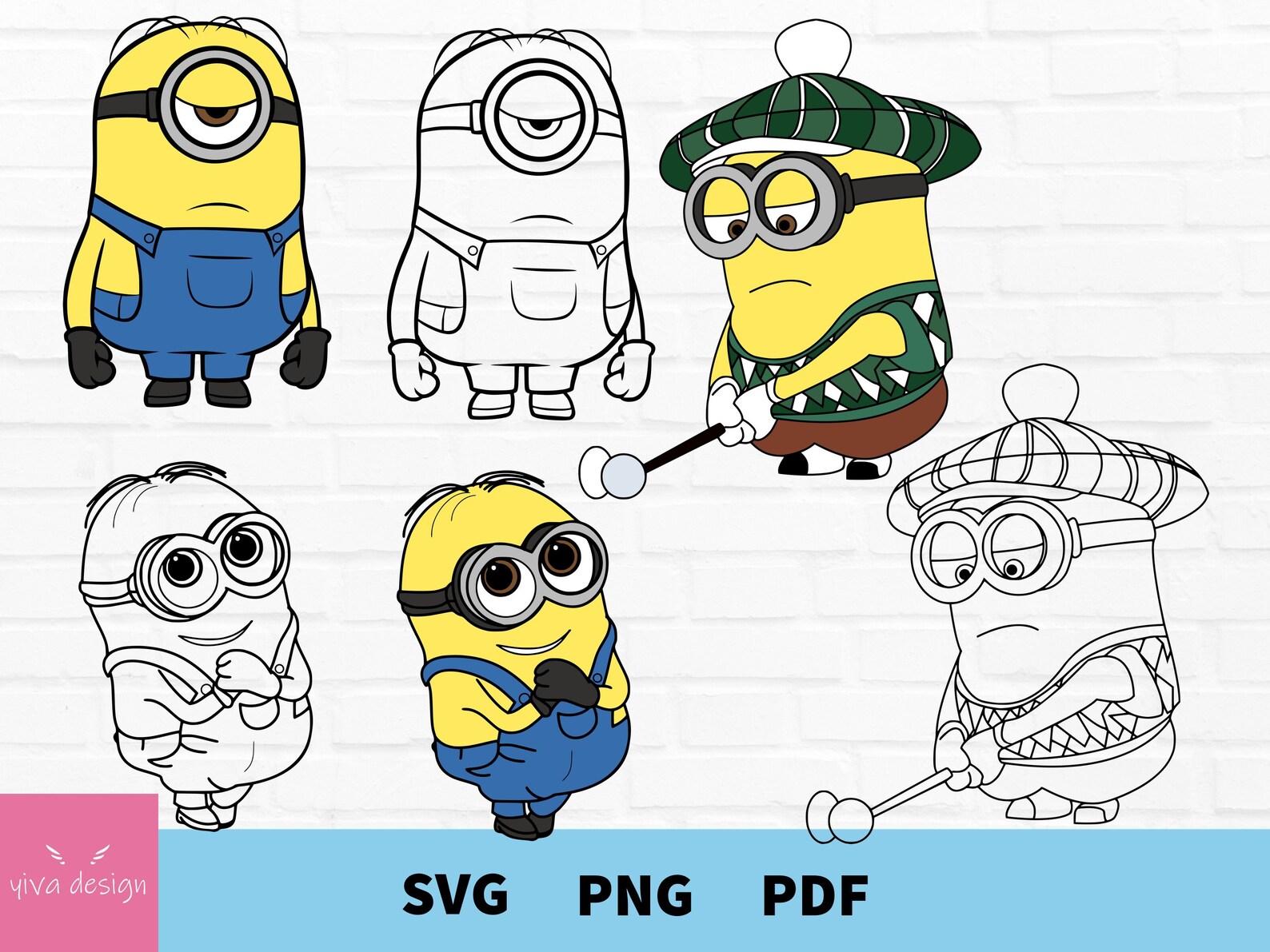 Minion Svg Bundle Minions Svg Minion Svg Minion Tom Svg | Etsy
