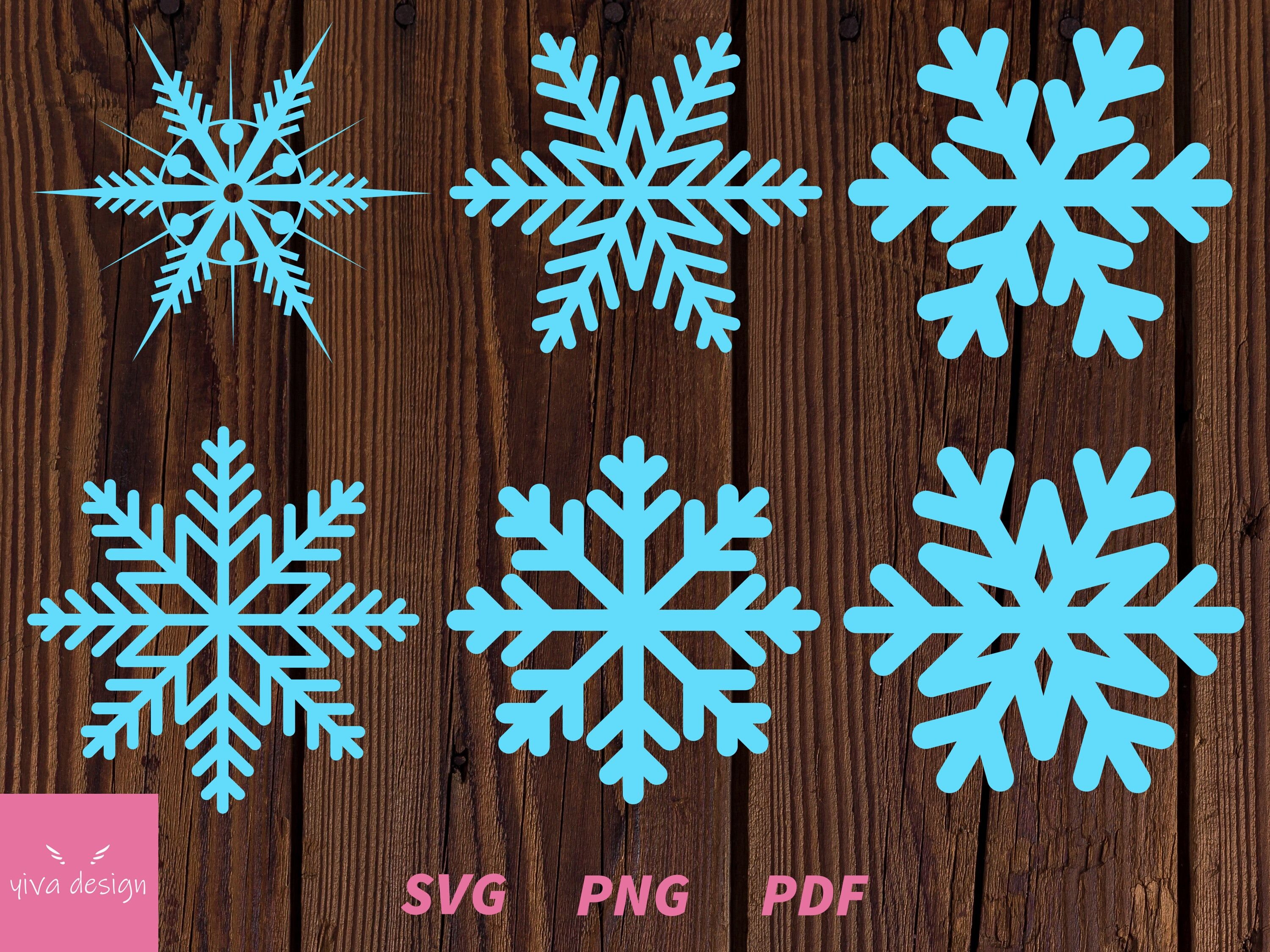 Snowflake Svg Snowflake Svg Bundle Snowflake Clipart | Etsy