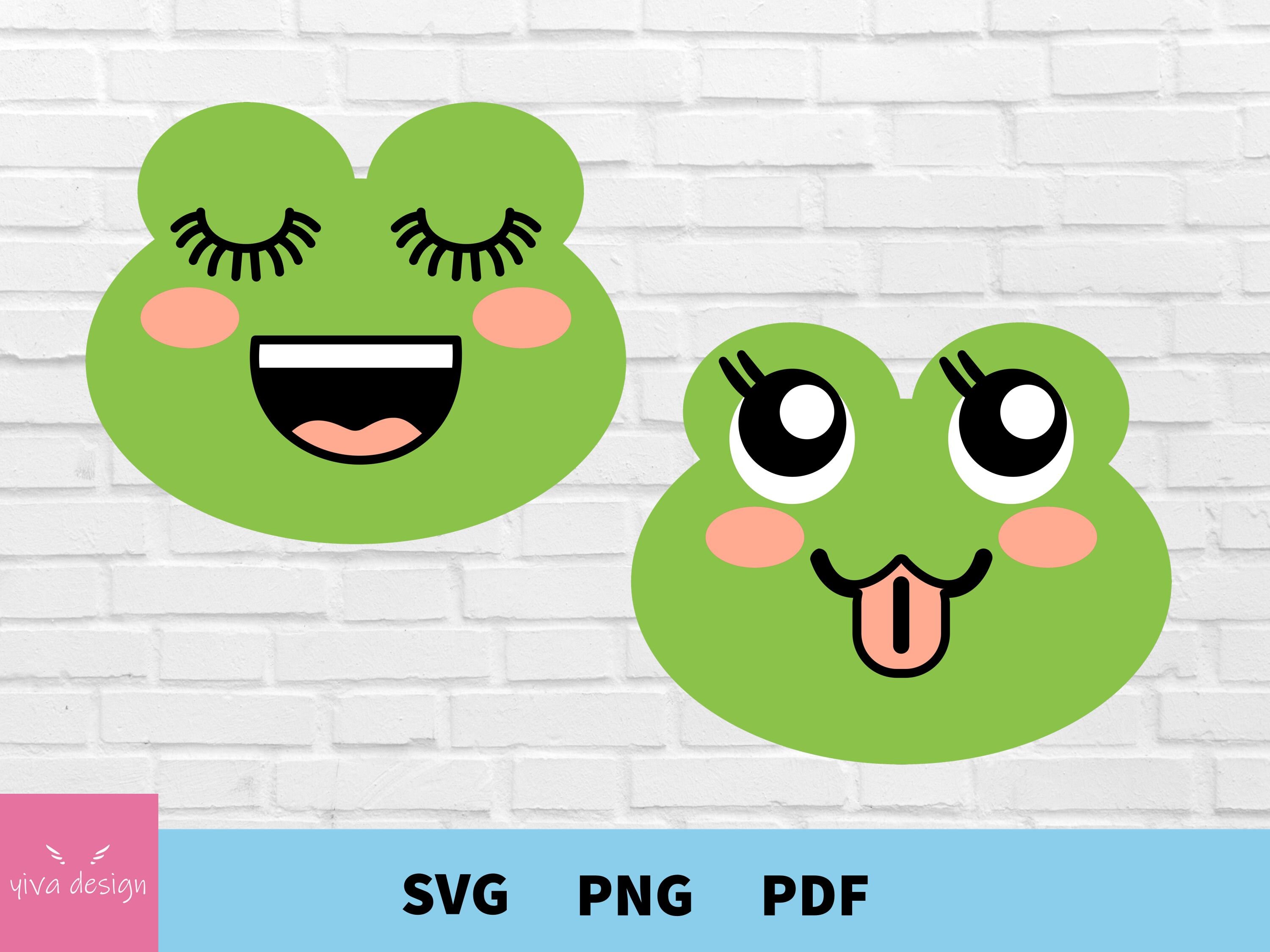 Frog Svg Frog Cut Files for Cricut Silhouette Cute Frog | Etsy UK