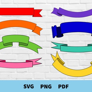 Ribbon Banner Svg Bundle, Frame Svg, Banner Svg, Ribbon Banner Svg ...