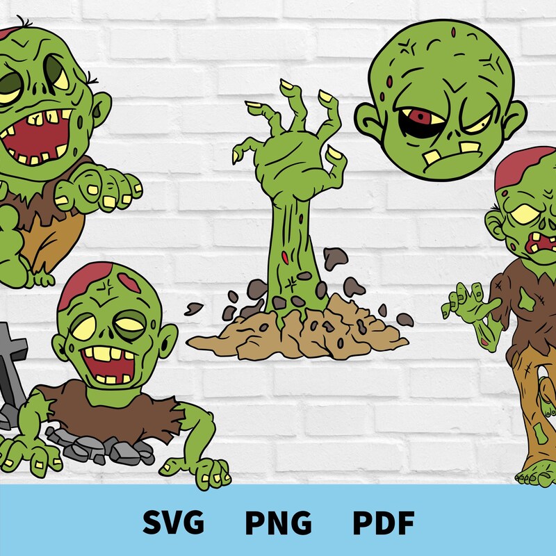 Zombie Svg Files - Etsy