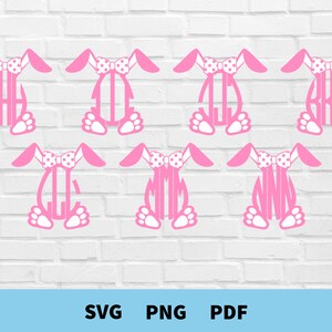 Easter Monogram Svg, Monogram Alphabet Svg, Monogram Clipart, Easter ...