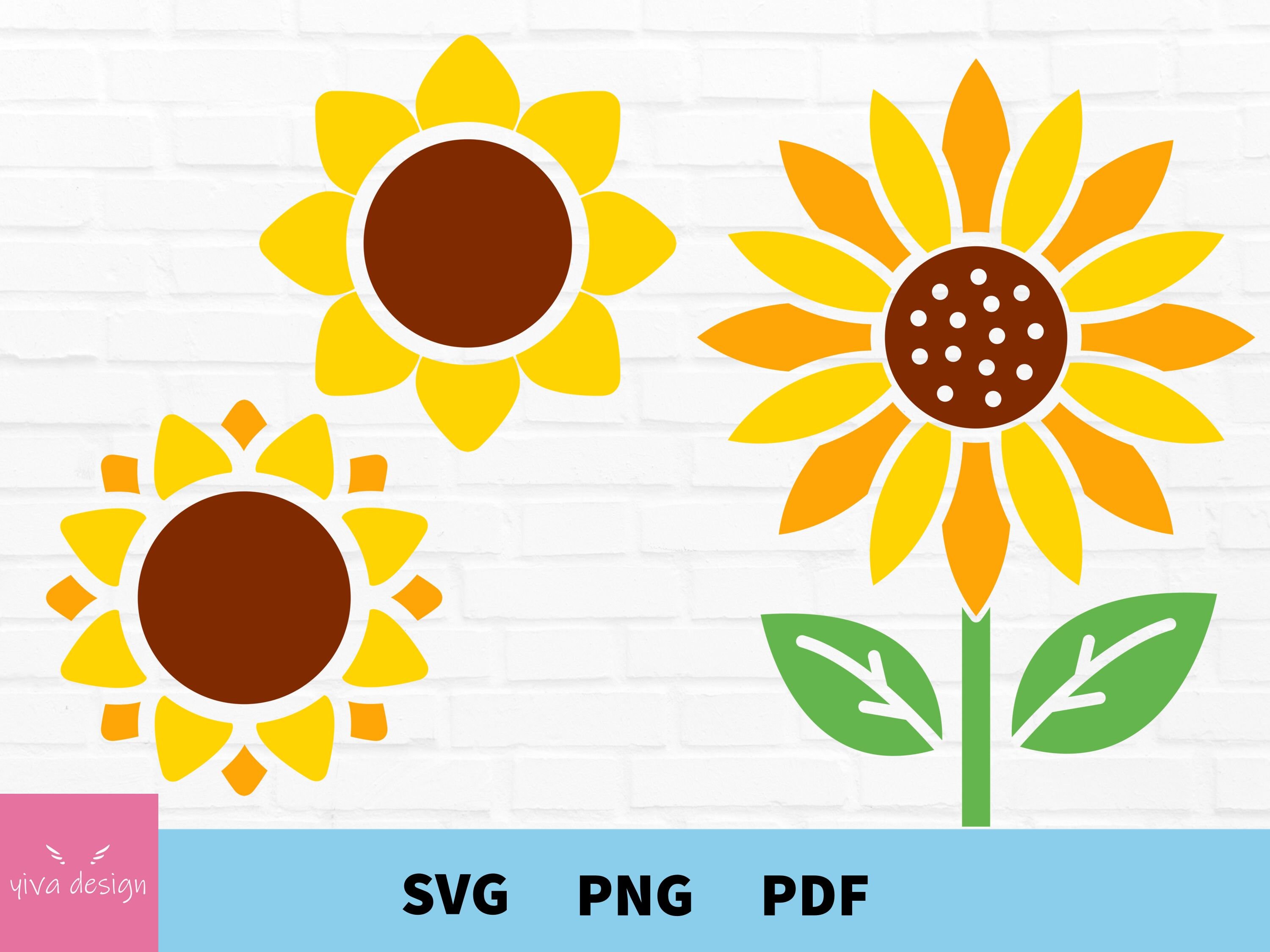 Sunflower Svg Sunflowers Svg Sunflower Bundle Svg Split - Etsy