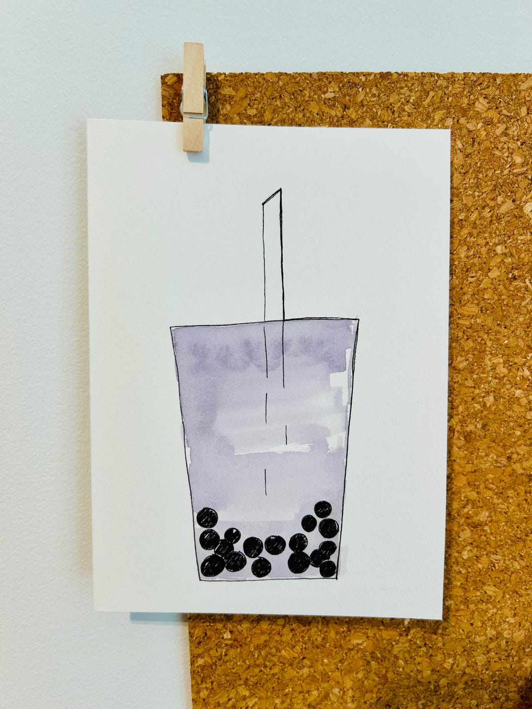 Ube Boba Card - Etsy