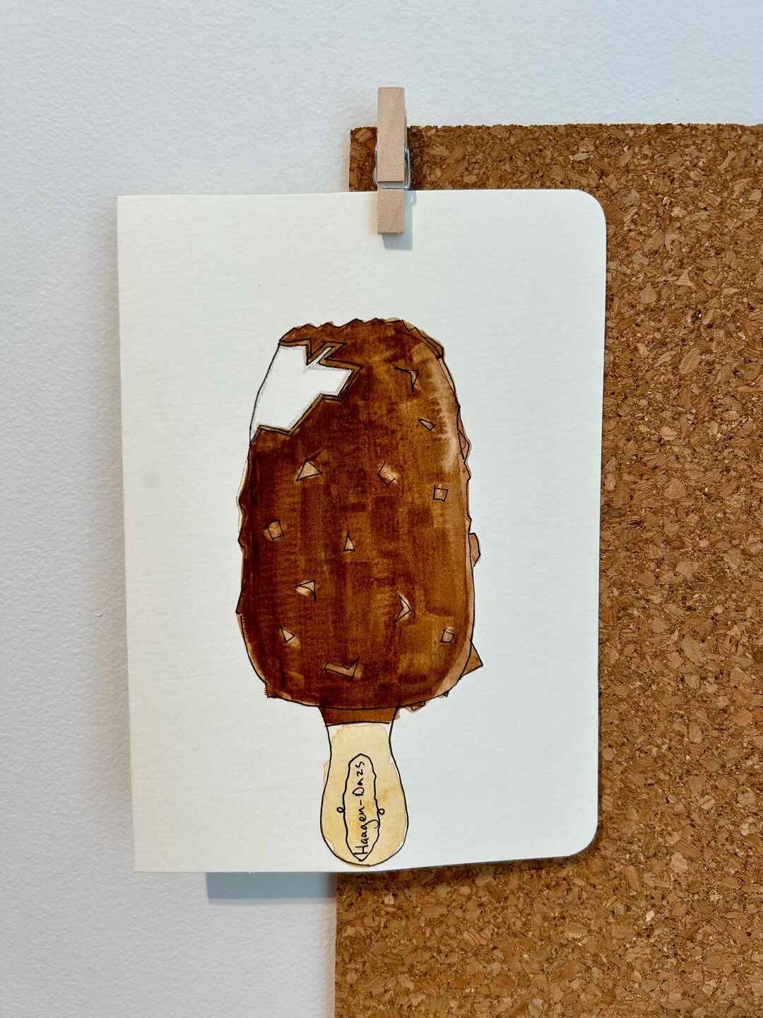 Crunchy Ice Cream Card - Etsy