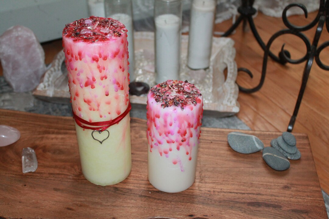 Magical Love Spell Candles for Manifesting Love - Etsy