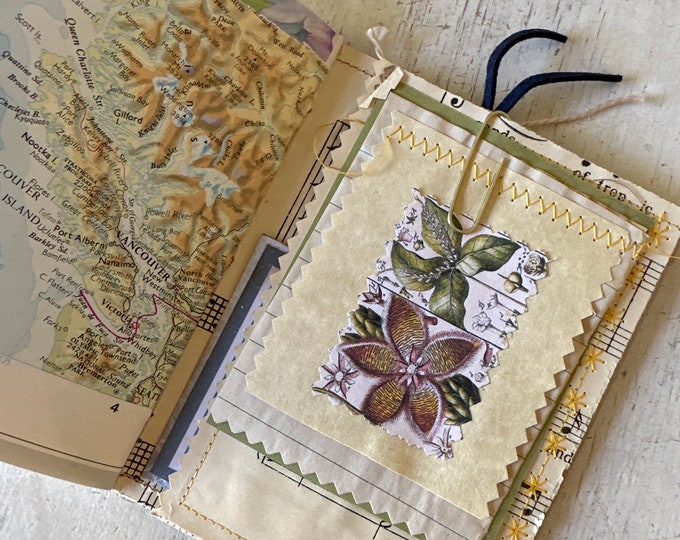 Travel Junk Journal, Sweet Handmade Small Journal, Travel Journal With ...