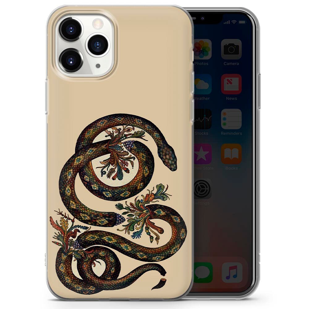 Snake Phone Case for Iphone 11 Pro 7 8 X XS XR SE 12 Flowers | Etsy